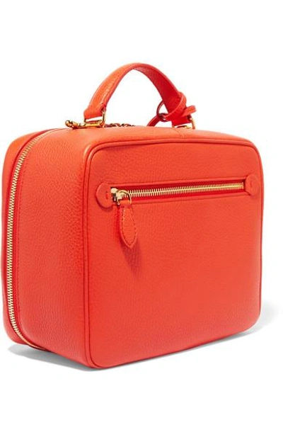 Mark Cross Laura Textured-leather Shoulder Bag | ModeSens