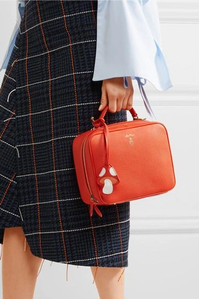 Mark Cross Laura Textured-leather Shoulder Bag | ModeSens