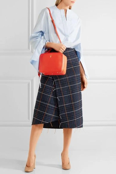 Mark Cross Laura Textured-leather Shoulder Bag | ModeSens