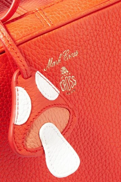 Mark Cross Laura Textured-leather Shoulder Bag | ModeSens