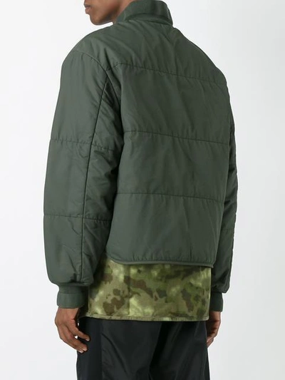 Yeezy Season 3 Puffer Bomber Jacket In Green | ModeSens