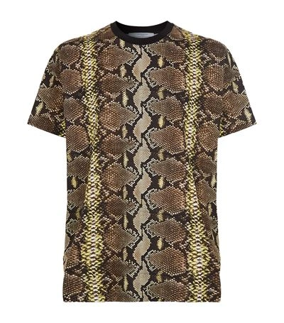 Givenchy Python Print T-shirt In Green | ModeSens