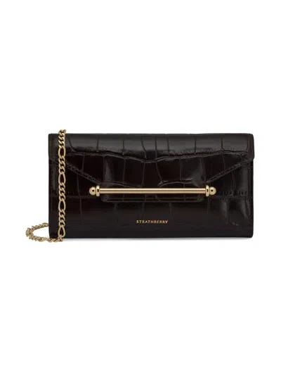 Strathberry Women's Multrees Large Croc-embossed Leather Convertible ...