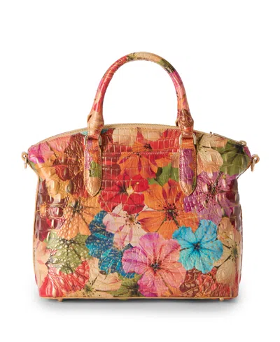 Brahmin Duxbury Croc Embossed Leather Satchel In Multi | ModeSens