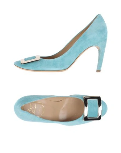Roger Vivier Court In Sky Blue | ModeSens