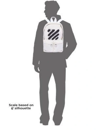 Off-white White Diagonal Spray Backpack | ModeSens