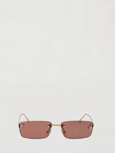 Fendi First Sunglasses In Metal In Gold | ModeSens