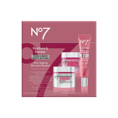 No7 Beauty Restore & Renew Multi Action Face & Neck Skincare System ...