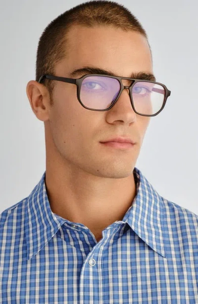 The Book Club The Atticus 53mm Aviator Blue Light Blocking Reading ...