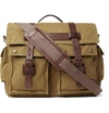 Belstaff Colonial Leather-trimmed Cotton-canvas Messenger Bag | ModeSens
