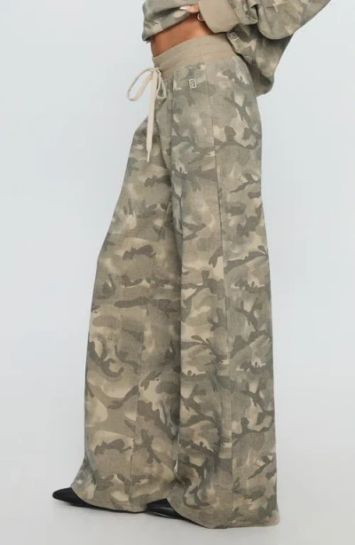 Princess Polly Dodie Wide Leg Camo Pants In Multi | ModeSens