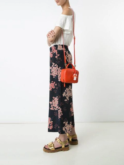 Mark Cross Laura Textured-leather Shoulder Bag | ModeSens