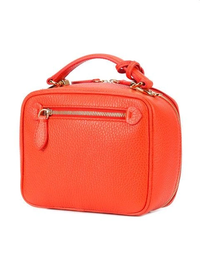 Mark Cross Laura Textured-leather Shoulder Bag | ModeSens