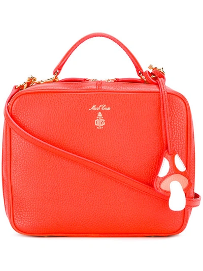 Mark Cross Laura Textured-leather Shoulder Bag | ModeSens