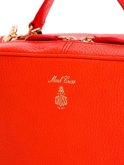 Mark Cross Laura Textured-leather Shoulder Bag | ModeSens