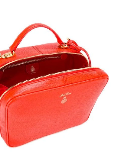 Mark Cross Laura Textured-leather Shoulder Bag | ModeSens