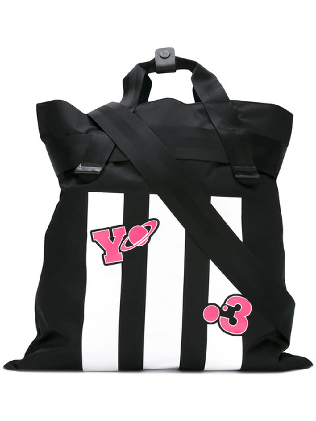 Y-3 Logo Nylon Twill Tote Bag In Black | ModeSens