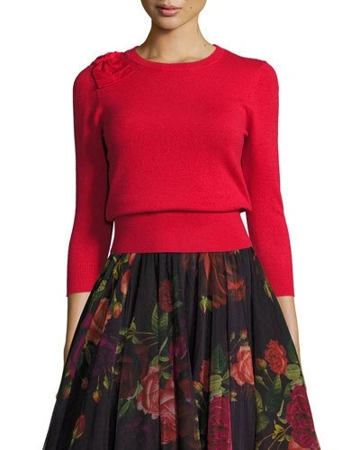 Ted Baker Callah Bow-detail Sweater In Bright Red | ModeSens