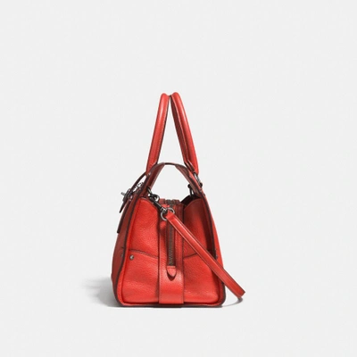 Coach Mercer 30 Satchel In Grain Leather In Light Gold/chalk | ModeSens