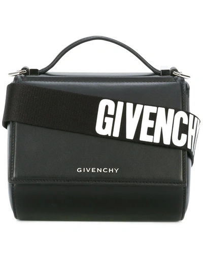Givenchy Mini Pandora Box Leather Shoulder Bag - Black | ModeSens