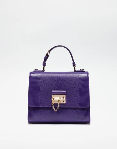 Dolce & Gabbana Leather Monica Bag In Purple | ModeSens