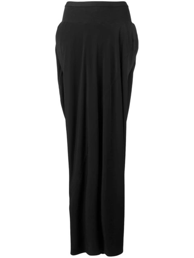 Rick Owens Black Double Boner Skirt Modesens