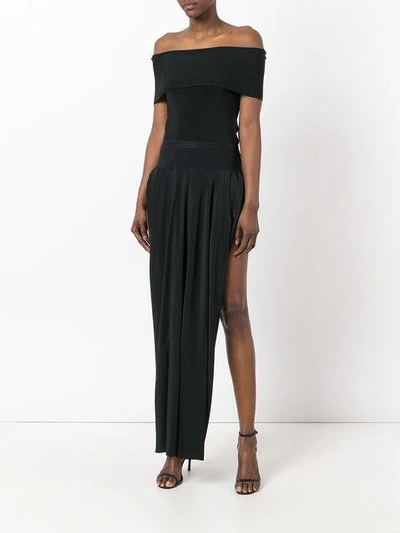 Rick Owens Black Double Boner Skirt Modesens