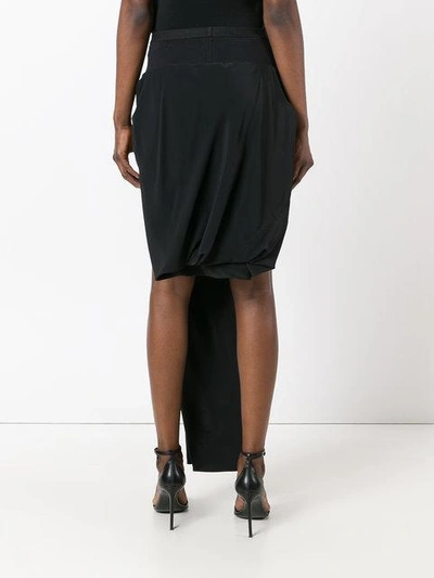 Rick Owens Black Double Boner Skirt Modesens