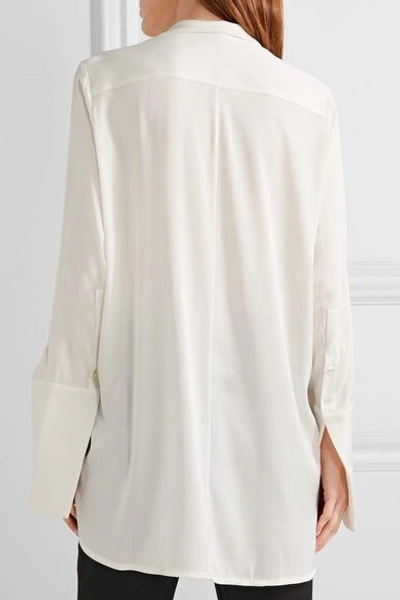 Ellery Mona Lisa Embellished Stretch Silk-satin And Georgette Blouse ...