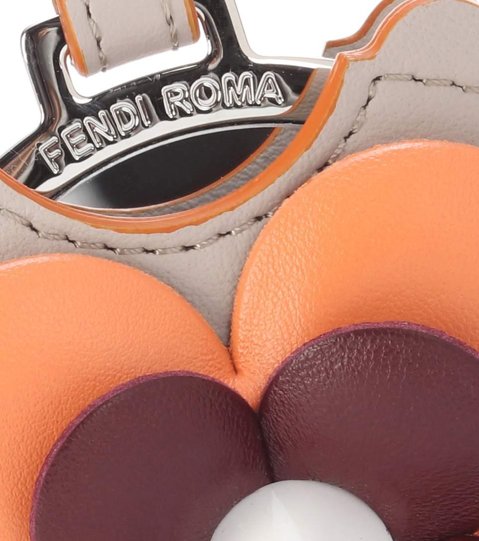 Fendi Embellished Leather Bag Charm In Multicoloured | ModeSens