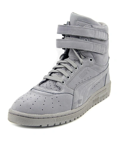 Puma Sky Ii Hi Mono Nbk Men Round Toe Leather Gray Sneakers' In Grey ...