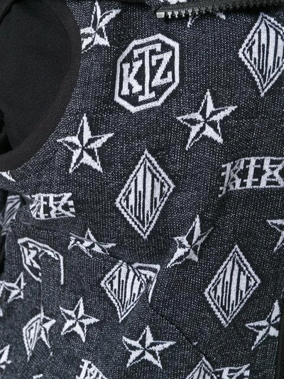 Ktz Logo Embroidered Hooded Sweater - Black | ModeSens