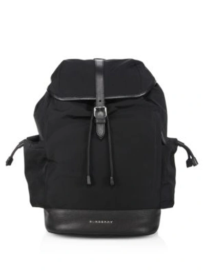 Burberry Watson Flap-top Diaper Bag Backpack, Black | ModeSens
