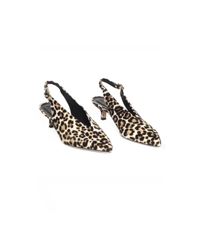 Tibi Lia Leopard-print Calf Hair Slingback Pumps | ModeSens