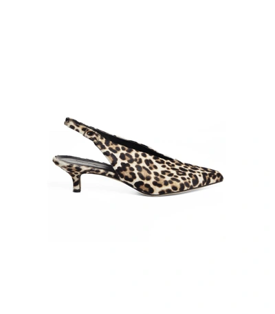 Tibi Lia Leopard-print Calf Hair Slingback Pumps | ModeSens