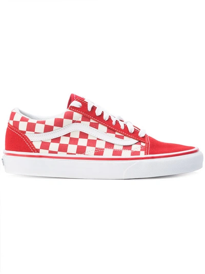 Vans Checkered Lace-up Sneakers | ModeSens