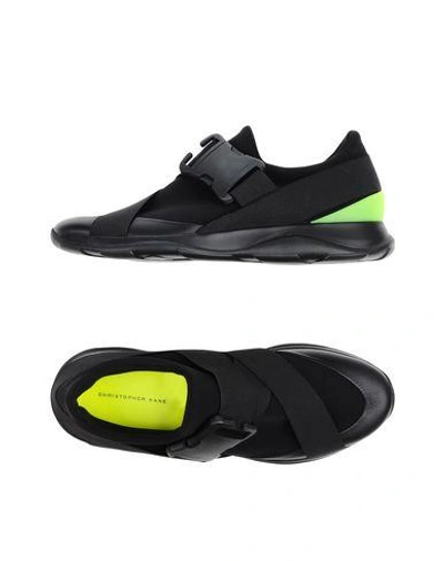 Christopher Kane Black Neon Spoiler Sneakers | ModeSens