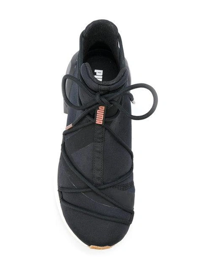 Puma Fierce Rope Mesh High-top Sneakers In Black White Vr | ModeSens