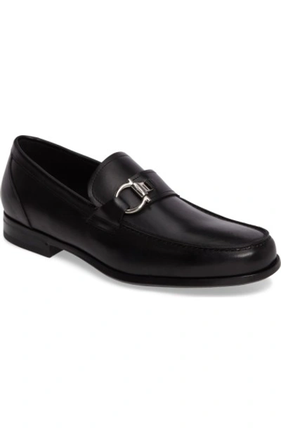 Ferragamo Bit Loafer In Black Leather | ModeSens