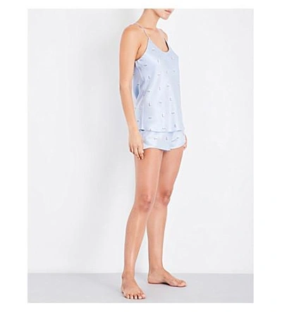 Olivia Von Halle Bella Courtney Silk-satin Pyjama Set | ModeSens