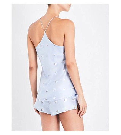 Olivia Von Halle Bella Courtney Silk-satin Pyjama Set | ModeSens