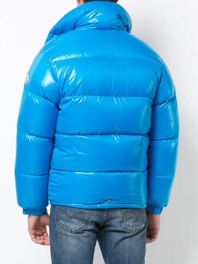 Moncler Dejan Quilted Shell Hooded Down Jacket In Blue | ModeSens