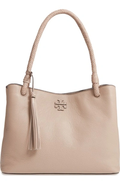 Tory Burch Taylor Triple-compartment Leather Tote - Beige In Soft Clay ...