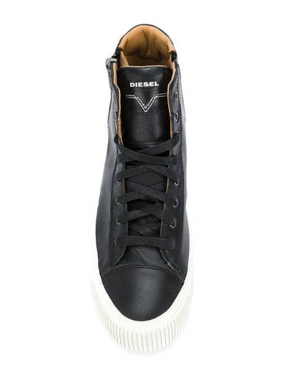 Diesel Hi-top Sneakers - Black | ModeSens