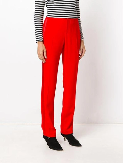 Givenchy High-waisted Tailored Trousers In Red | ModeSens
