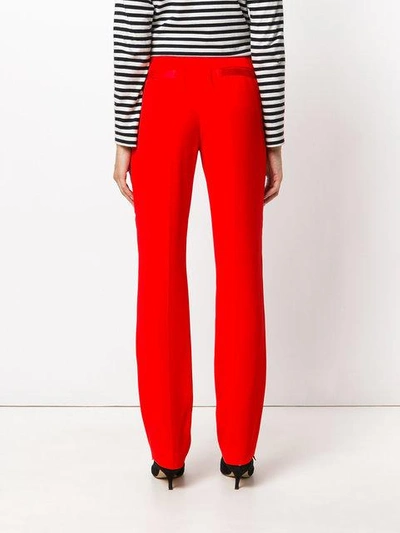 Givenchy High-waisted Tailored Trousers In Red | ModeSens