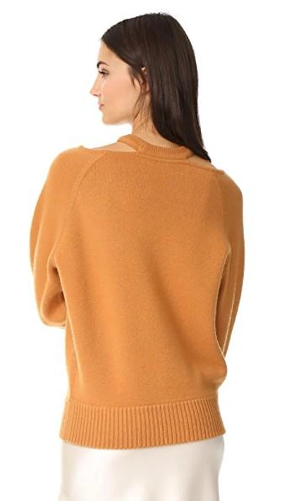 Jason Wu Cashmere Sweater With Cutouts In Caramel | ModeSens