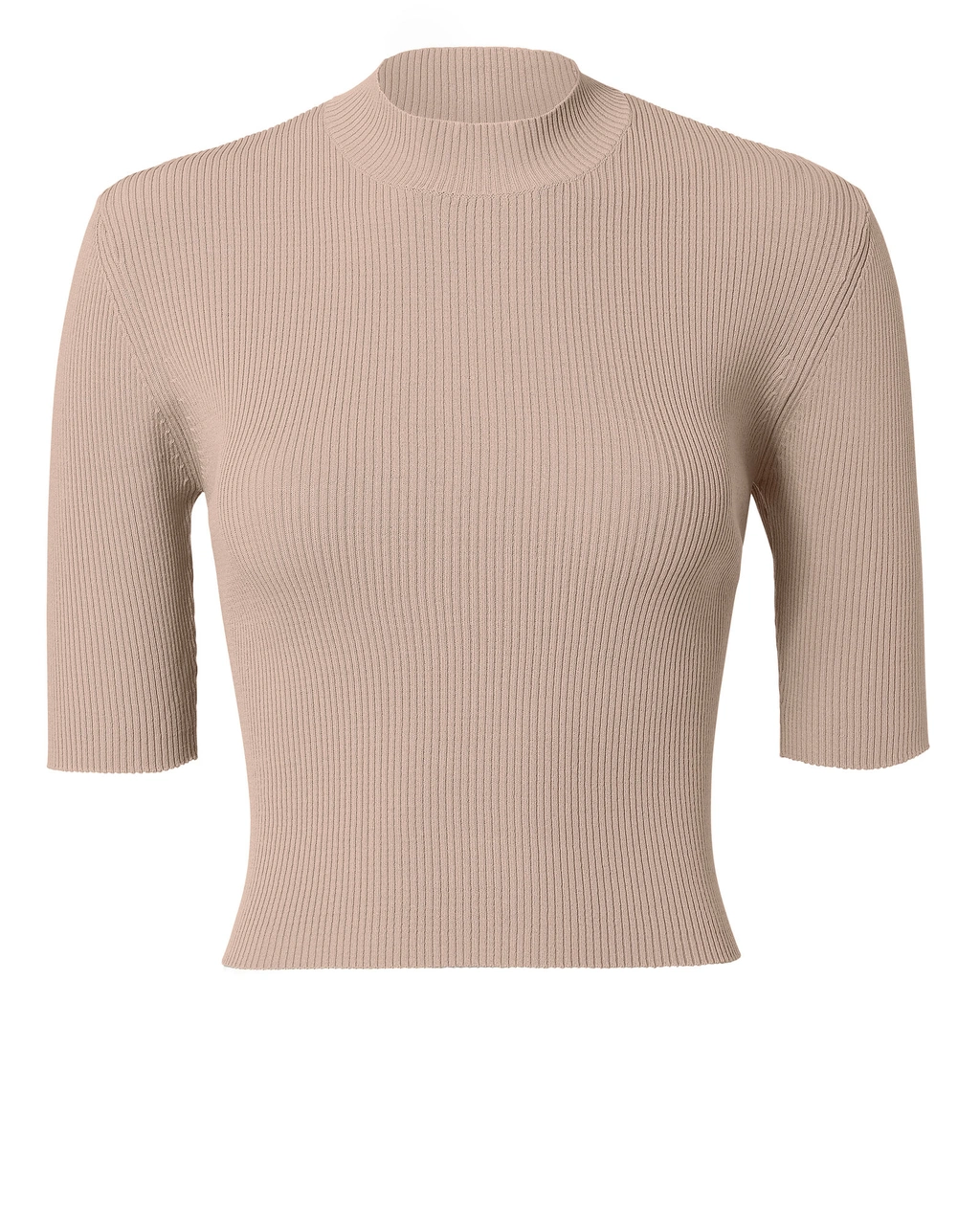Dion Lee Light Pink Rib Knit Crop Top | ModeSens