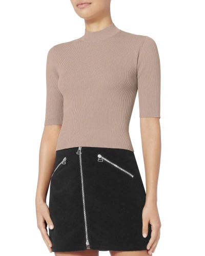 Dion Lee Light Pink Rib Knit Crop Top | ModeSens