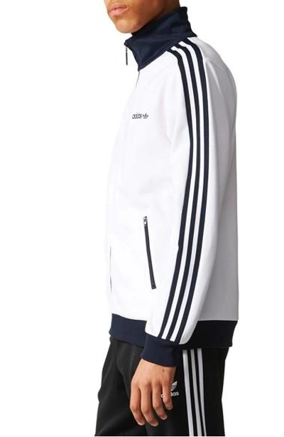 Adidas Track Jacket White Mens Hot Milk Vintage Clothing Online In Eu